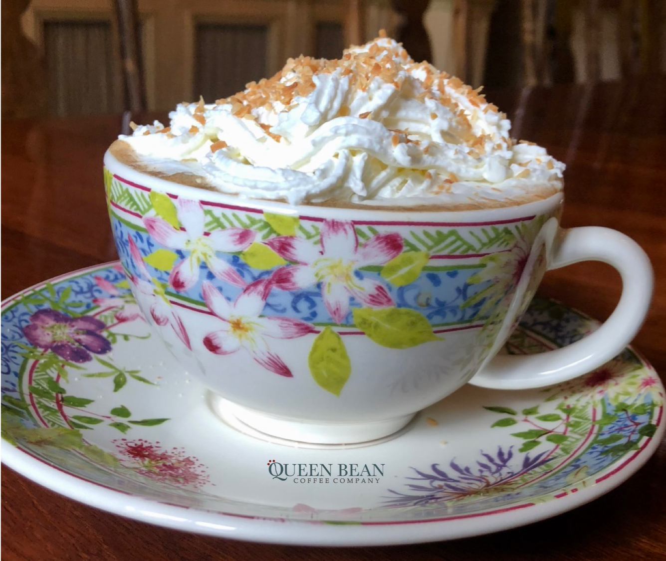 Coconut cream pie latte – Coffee with the Queen