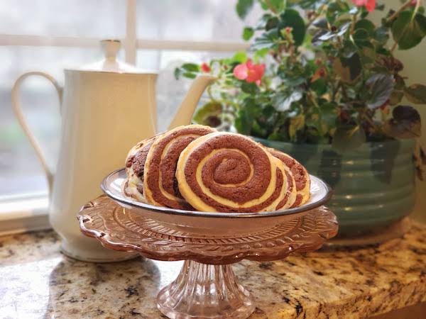 Espresso chocolate swirl cream cheese shortbread cookies – Coffee with ...